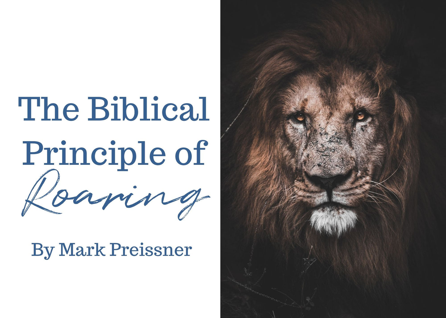 The Biblical Principle of ROARING – Elijah House